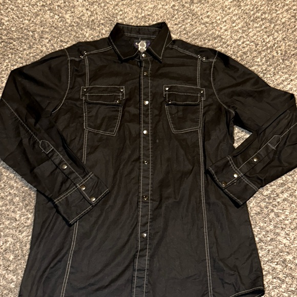 No Retreat | Shirts | Mens Large Long Sleeve Snap Button No Retreat ...